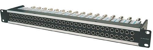 VIDEO PATCHBAY - 1U PANEL WITH 24 x | Canare - Amber Technology New Zealand
