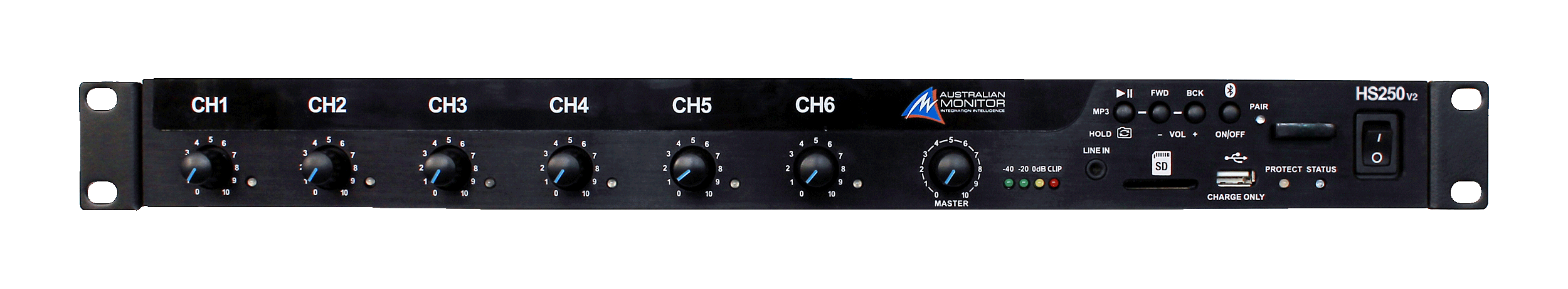 Mixer Amp 1 X 250W Renamable Blueto - Amber Technology New Zealand