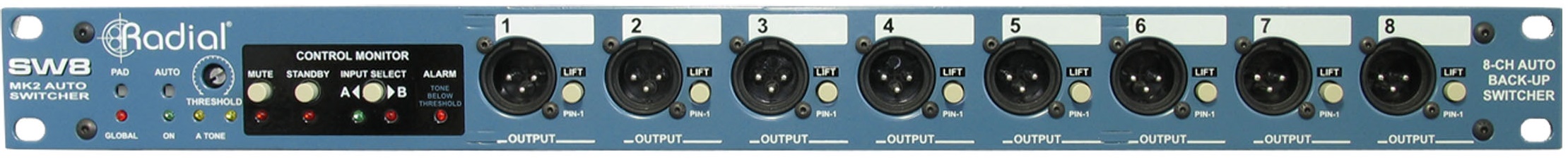 RADIAL SW8-MK2 8 Channel switcher | Radial Engineering - Amber ...
