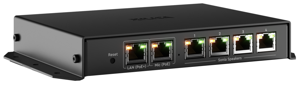 4 channel PoE amp with Dante Use wi - Amber Technology New Zealand